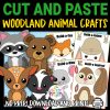 Full Colored Woodland Animal Cut and Paste Craft Templates - Simple Mom ...