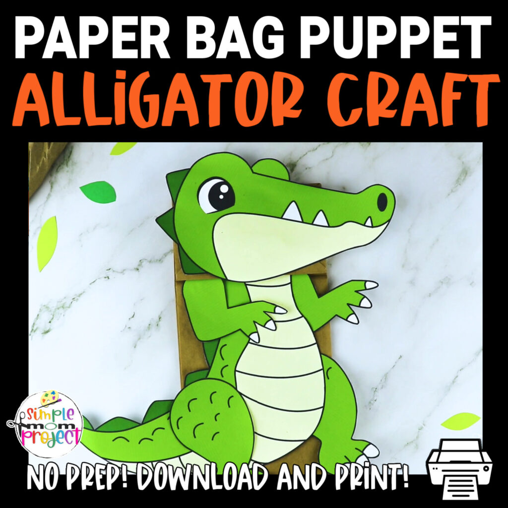 Princess Puppet Paper Bag Craft Template - Simple Mom Project Store