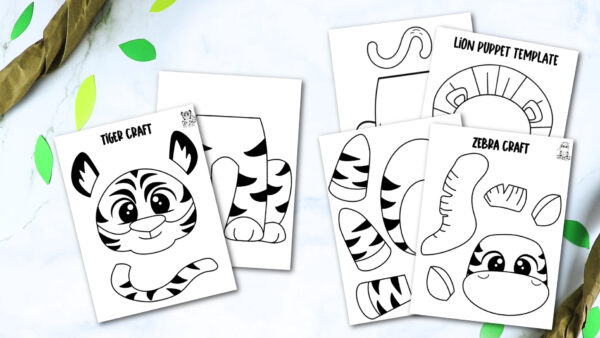 12 Adorable Zoo Animal Paper Bag Puppet Craft Printable Templates ...