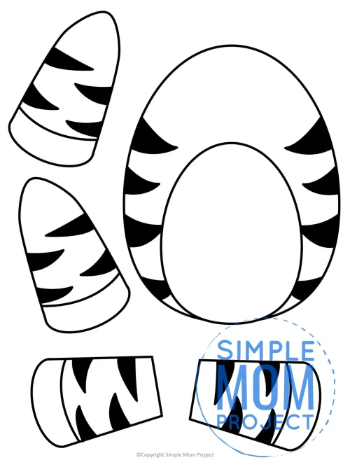 Zebra Paper Bag Puppet – Printable Craft Template for Kids - Simple Mom ...