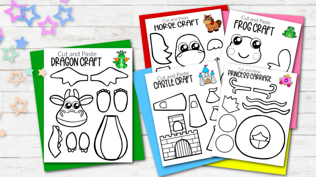 22 Fairytale Storybook Character Cut and Paste Craft Printable ...