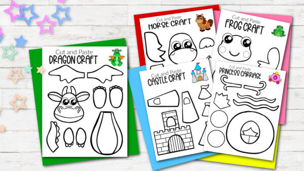 22 Fairytale Storybook Character Cut and Paste Craft Printable ...