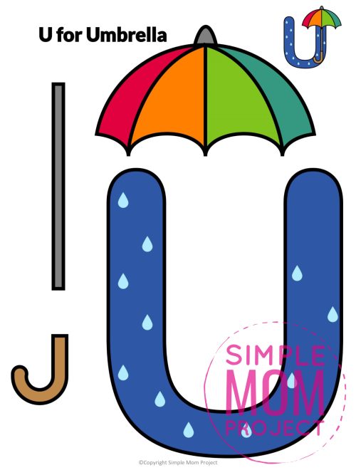 Uppercase Alphabet Crafts – 26 Full-Color Printable Cut & Paste ...