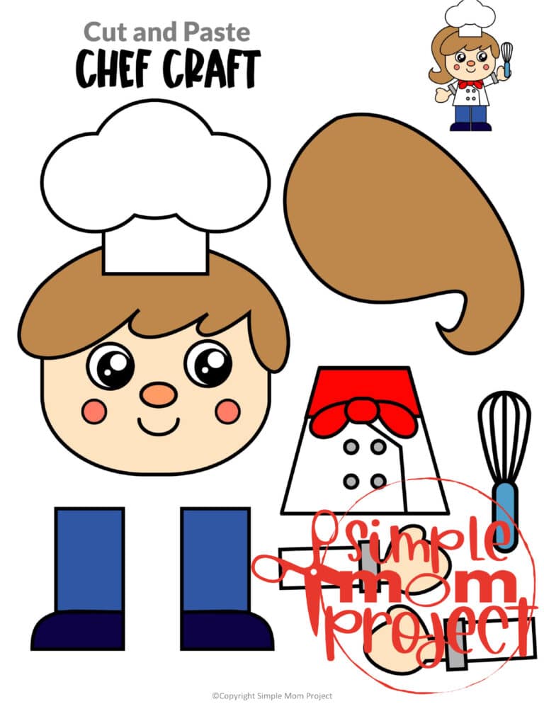 10 Full Colored Community Helper Craft Templates – Simple Mom Project Store