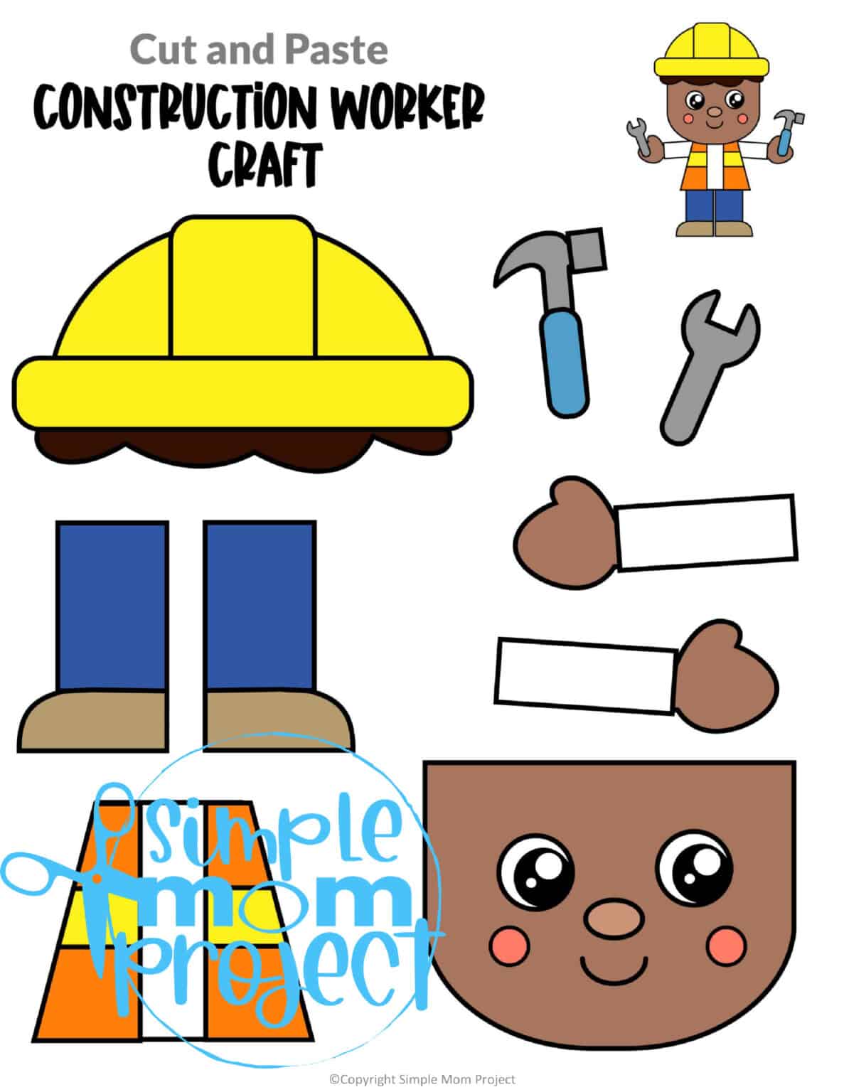 10 Full Colored Community Helper Craft Templates – Simple Mom Project Store