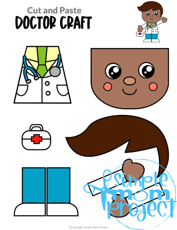 10 Full Colored Community Helper Craft Templates – Simple Mom Project Store