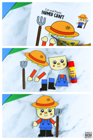 Community Helper Crafts – 20 Full-Color Printable Cut & Paste Templates ...