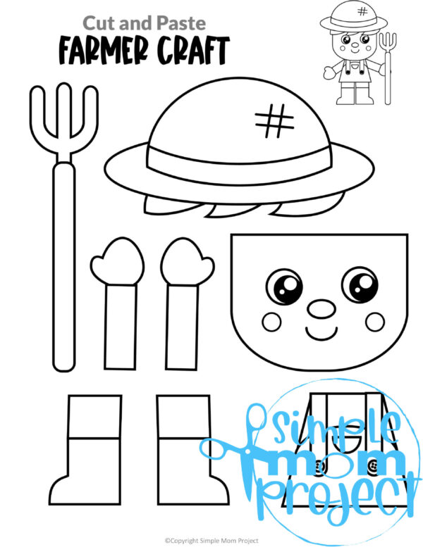 30 Community Helper Cut and Paste Craft Templates – Simple Mom Project ...