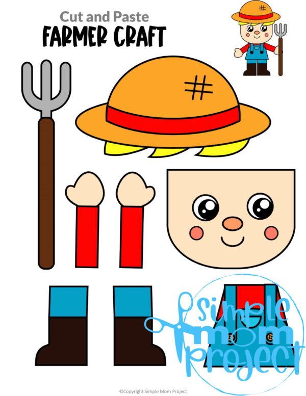 30 Community Helper Cut and Paste Craft Templates – Simple Mom Project ...