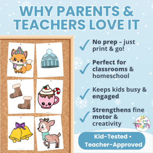 Woodland Animal Cut and Paste Craft Templates – Simple Mom Project Store