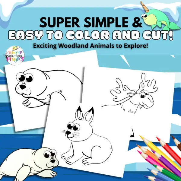 13 Instant Download Arctic Animal Printable Templates for Kids – Simple ...