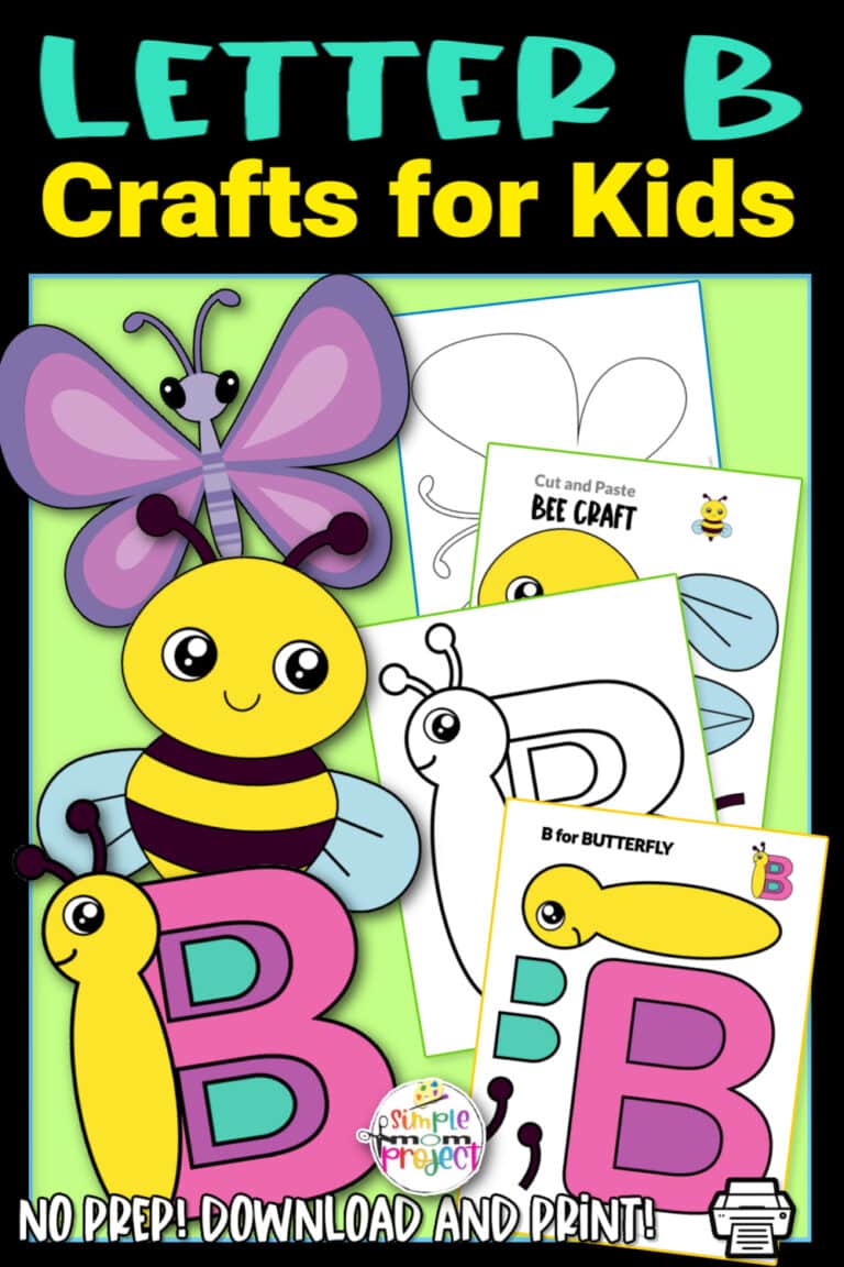 Easy and Fun Letter B Craft Printable Bundle Learning Activity for Kids ...