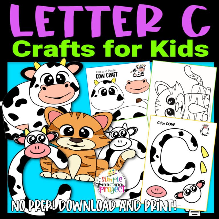 Easy and Fun Letter A Craft Printable Bundle Learning Activity for Kids ...