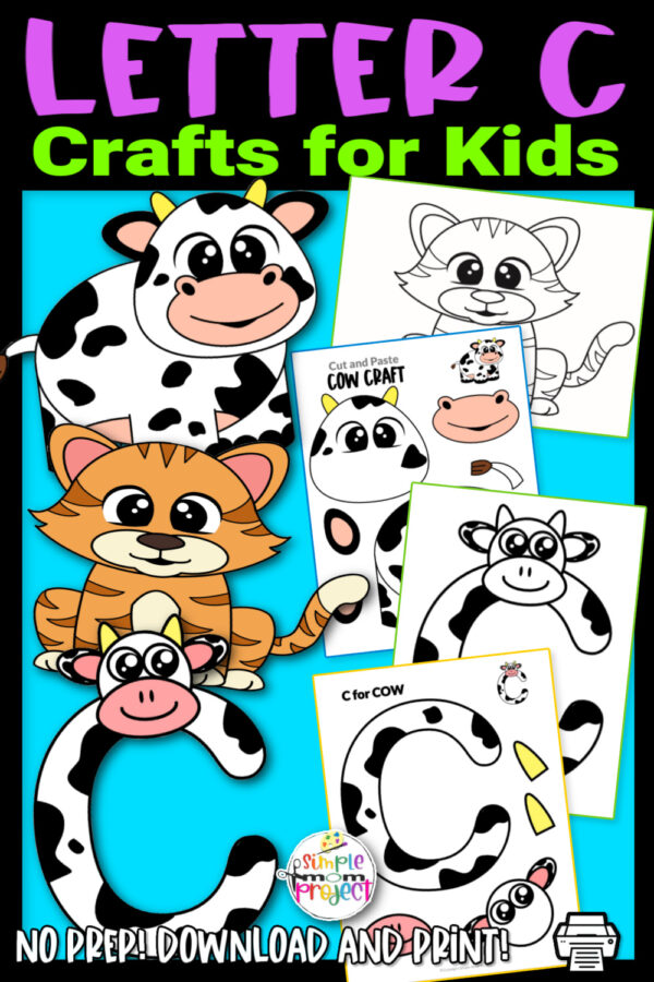 Easy and Fun Letter C Craft Printable Bundle Learning Activity for Kids ...