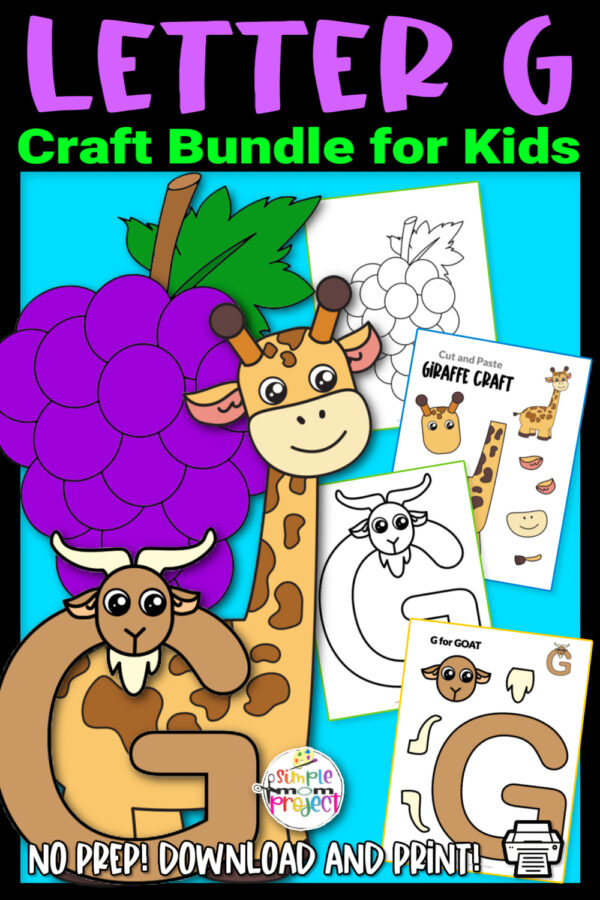 Easy and Fun Letter G Craft Printable Bundle Learning Activity for Kids ...
