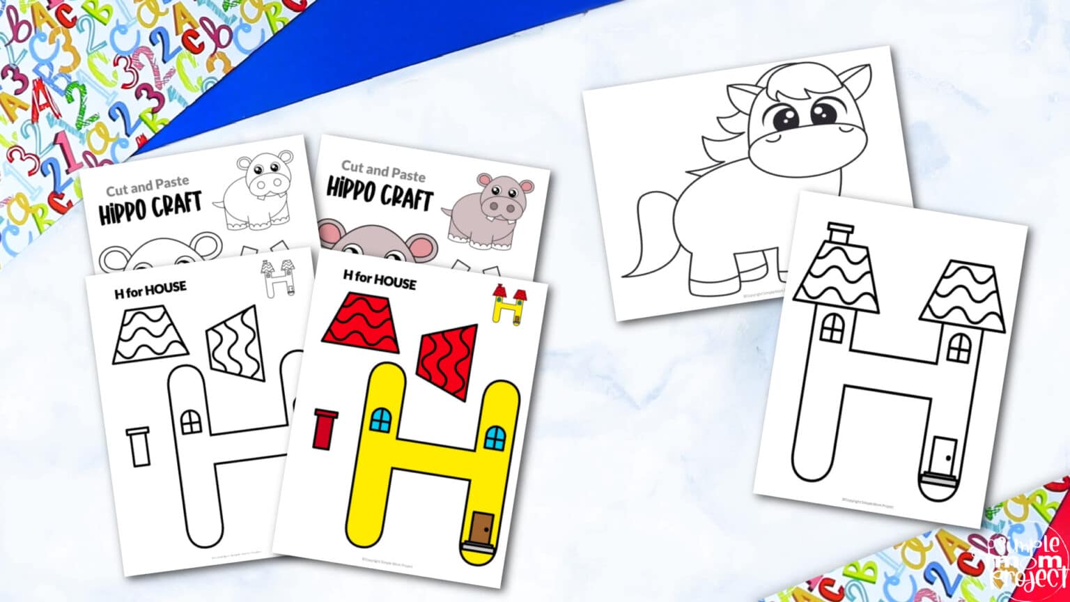 Easy and Fun Letter H Craft Printable Bundle Learning Activity for Kids ...