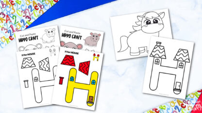 Easy and Fun Letter H Craft Printable Bundle Learning Activity for Kids ...