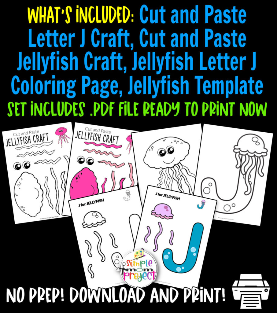 Easy and Fun Letter J Craft Printable Bundle Learning Activity for Kids ...