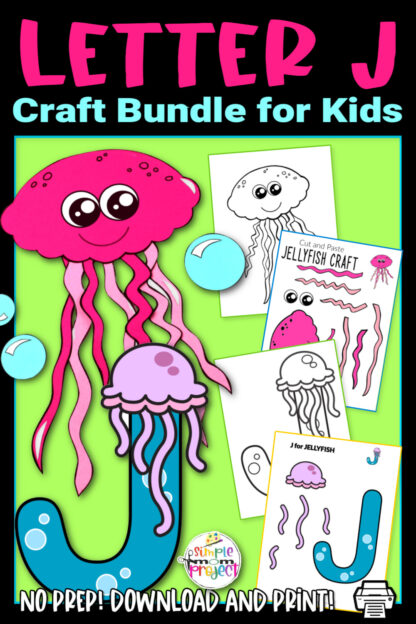 Easy and Fun Letter J Craft Printable Bundle Learning Activity for Kids ...