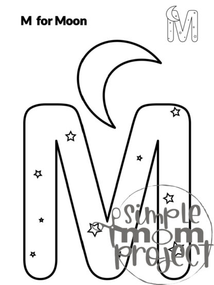 Easy and Fun Letter M Craft Printable Bundle Learning Activity for Kids ...