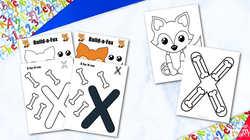 Fun Printable Letter X Craft Bundle Activity for Kids Learning – Simple ...