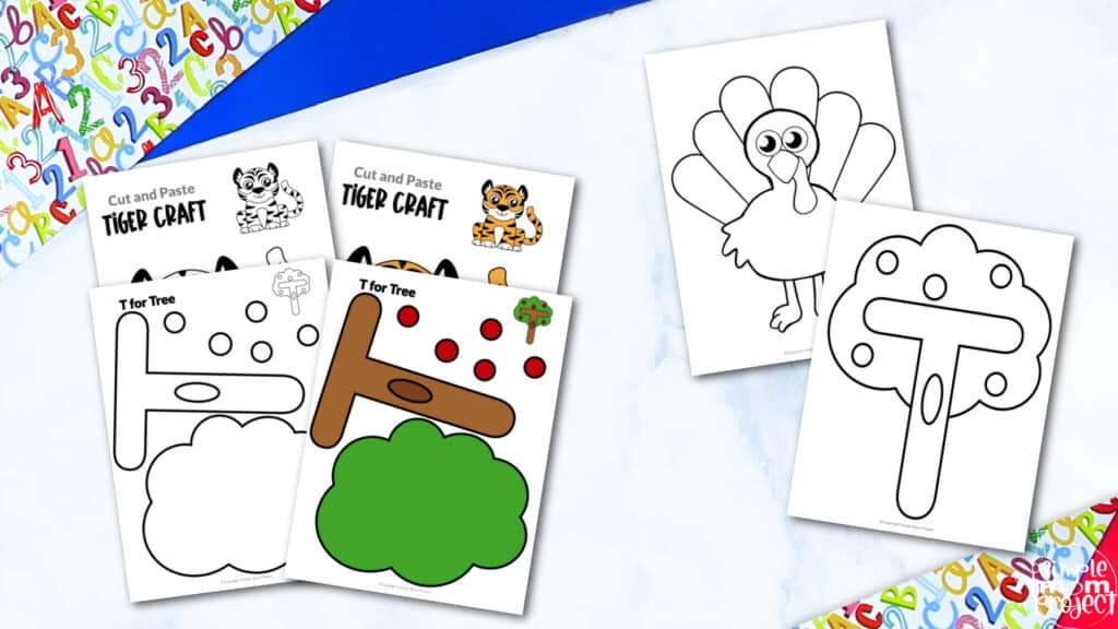 Easy Fun Letter T Craft Printable Bundle Learning Activity for Kids ...