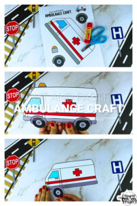 Ambulance Cut and Paste Craft – Simple Mom Project Store