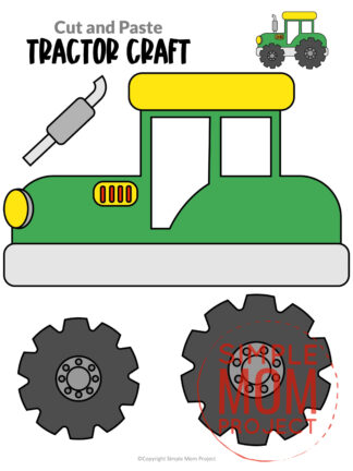 Full Colored Vehicle Cut and Paste Craft Templates - Simple Mom Project ...