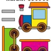 Train Printable Cut and Paste Craft Template – Simple Mom Project Store