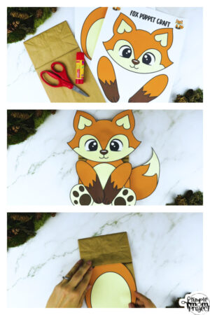 Fox Paper Bag Puppet Craft Template - Simple Mom Project Store