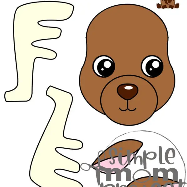 Easy Moose Paper Bag Puppet Craft Printable Template – Simple Mom ...