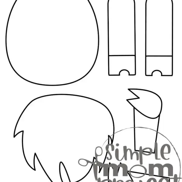 Easy Moose Paper Bag Puppet Craft Printable Template – Simple Mom ...