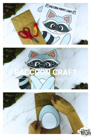 Raccoon Paper Bag Puppet Craft Template – Simple Mom Project Store