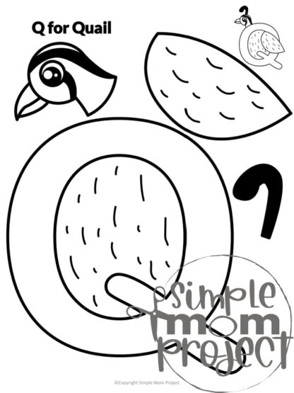 Easy and Fun Letter Q Craft Printable Bundle Learning Activity for Kids ...