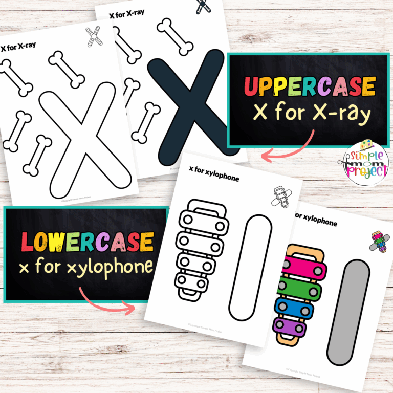 Letter X Activity Bundle – 25 Printable Worksheets, Crafts & Learning ...