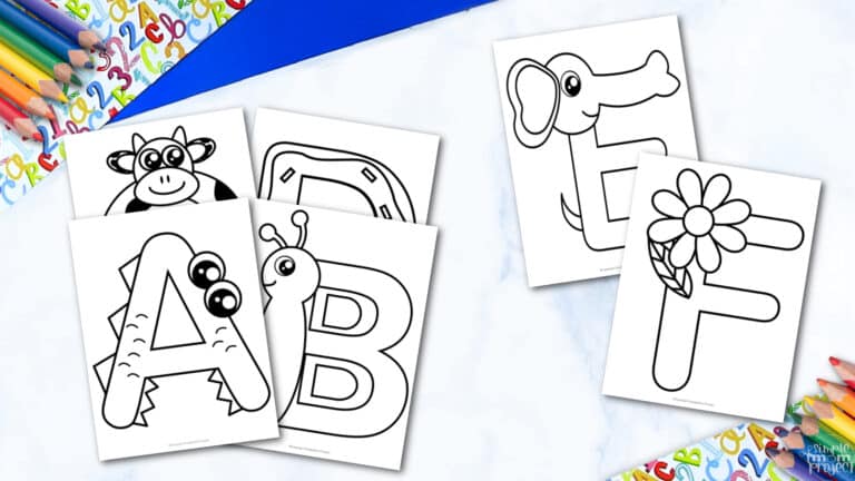 Exciting Printable Alphabet A-Z Coloring Page Collection Learning ...