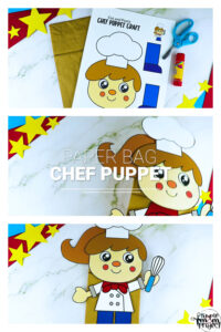 Chef Paper Bag Puppet Craft Template – Simple Mom Project Store