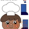 Chef Paper Bag Puppet Craft Printable Community Helper Template ...