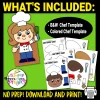 Chef Paper Bag Puppet Craft Printable Community Helper Template ...