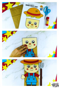 Farmer Paper Bag Puppet Craft Template – Simple Mom Project Store