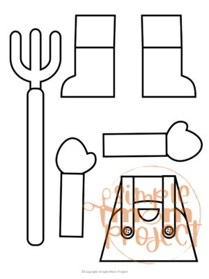 Black and White Community Helper Paper Bag Puppet Craft Templates ...