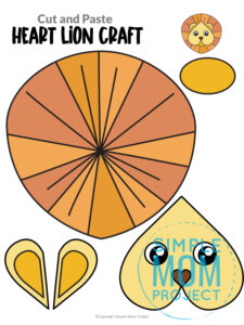 Full Colored Heart Animal Crafts for Kids - Simple Mom Project Store