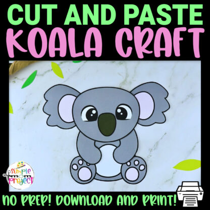 Koala Cut and Paste Craft - Simple Mom Project Store