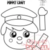 Mail Carrier Paper Bag Puppet Craft Printable Community Helper Template ...