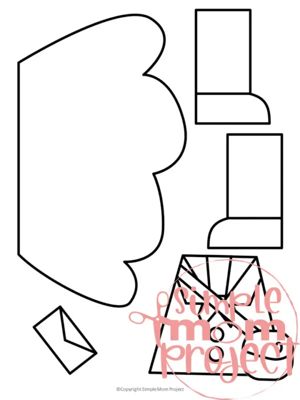 Mail Carrier Paper Bag Puppet Craft Template – Simple Mom Project Store