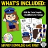Mail Carrier Paper Bag Puppet Craft Printable Community Helper Template ...