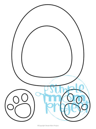 Polar Bear Paper Bag Puppet Craft Template - Simple Mom Project Store