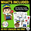 Police Officer Paper Bag Puppet Craft Printable Community Helper ...