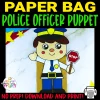Police Officer Paper Bag Puppet Craft Printable Community Helper ...
