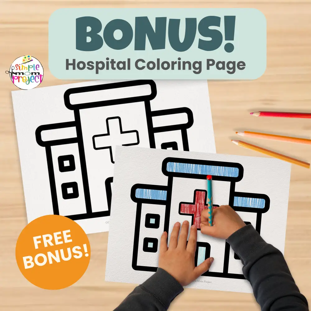 Doctor Paper Bag Puppet – Printable Community Helper Craft Template for ...